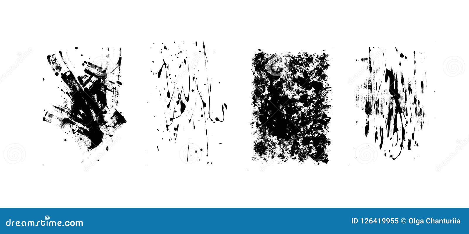 Red Splatter Grunge Texture Frame. Pink Circle Button In Center. Red ...