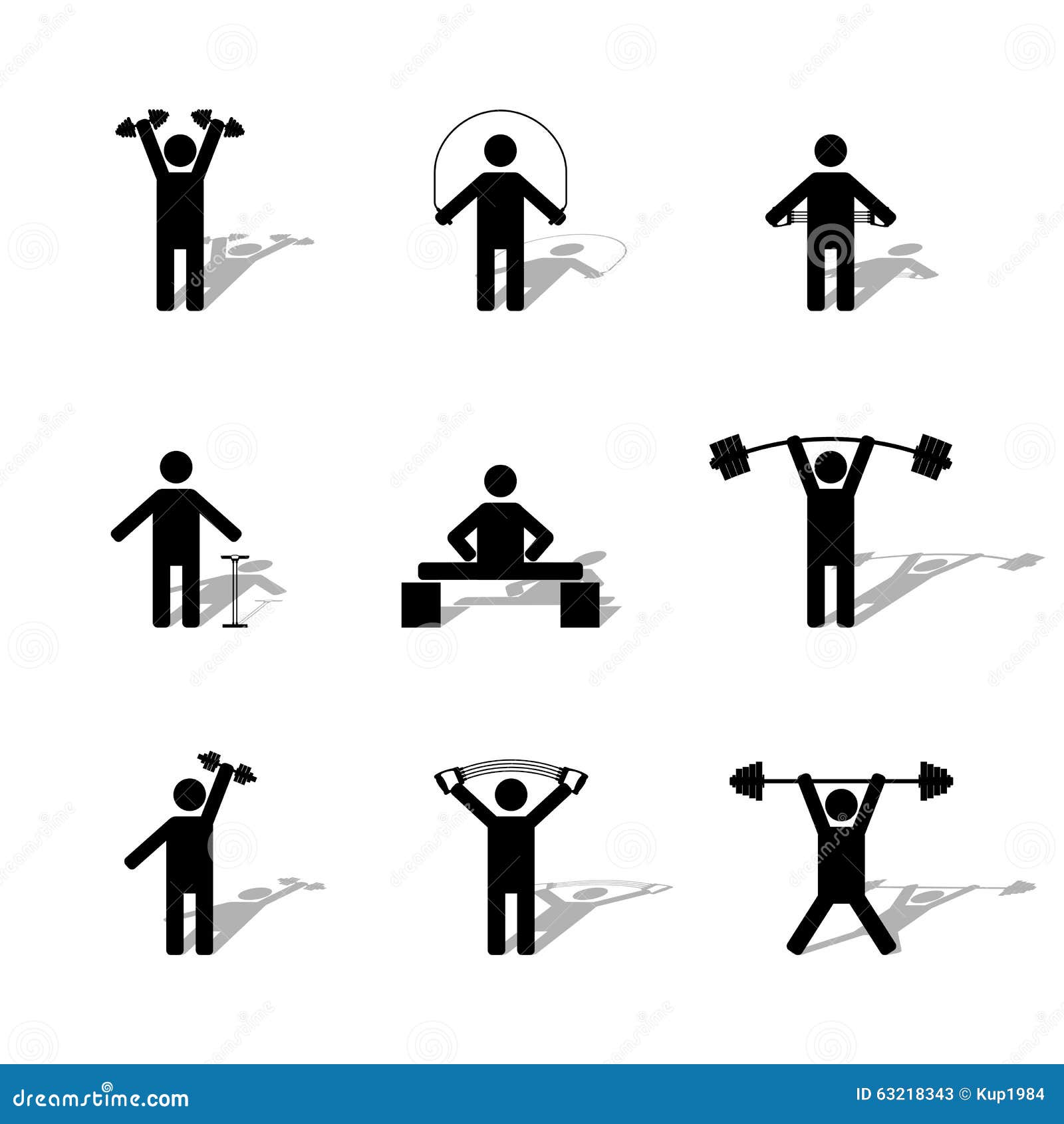 Set Athlete Silhouettes, Vector Illustration. Stock Vector ...