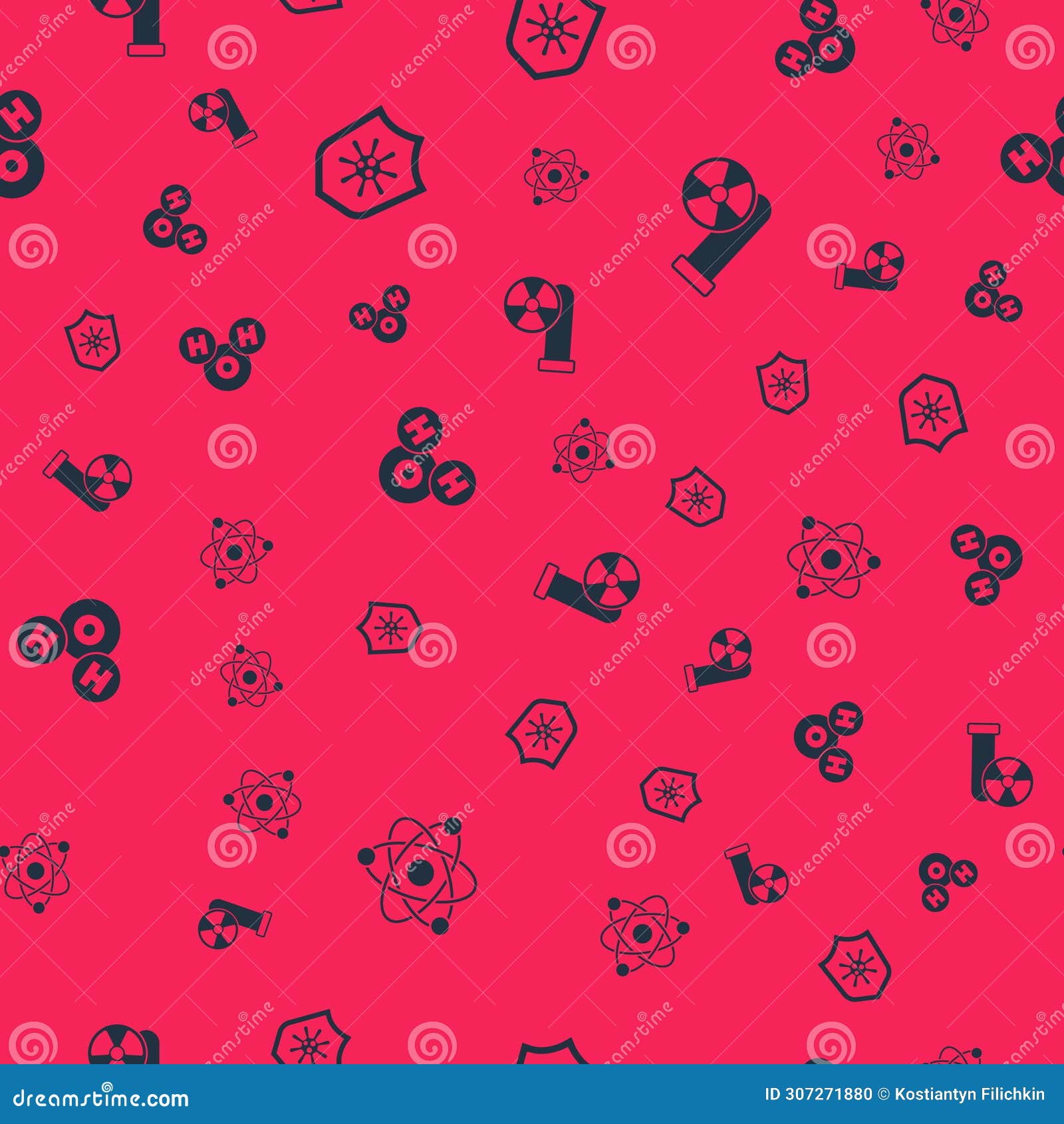 Set Atom, Shield Protecting from Virus, Chemical Formula for H2O and ...