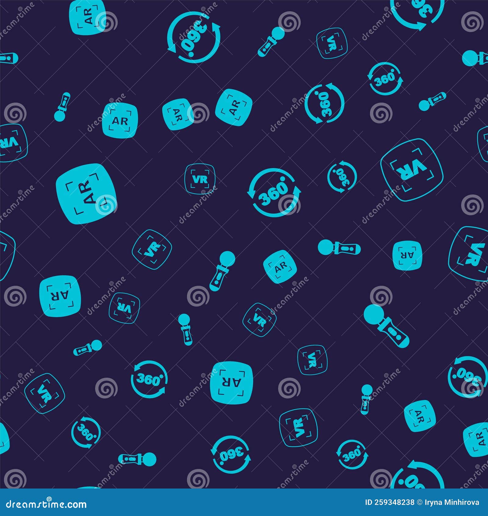 Set Augmented Reality AR, Virtual, 360 Degree View and VR Controller ...