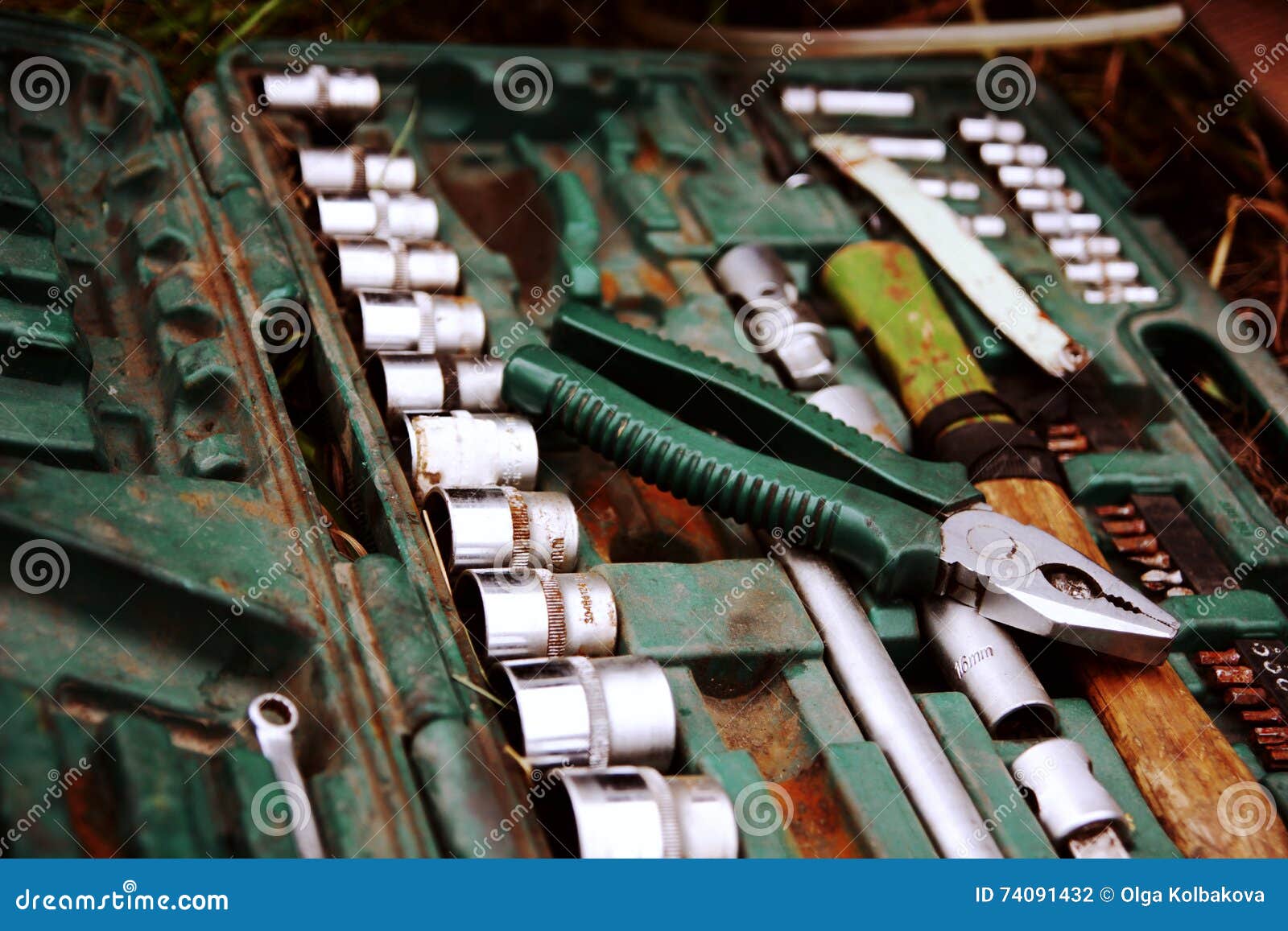 Set of automotive tools stock photo. Image of silver - 74091432