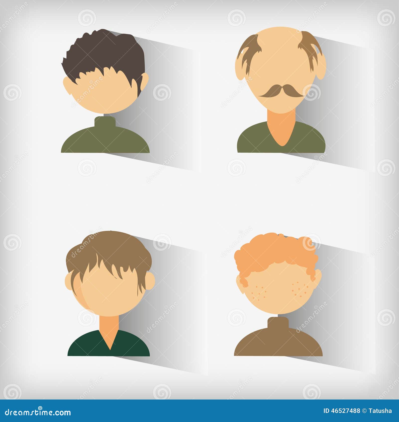 Set of avatars. stock illustration. Illustration of business - 46527488