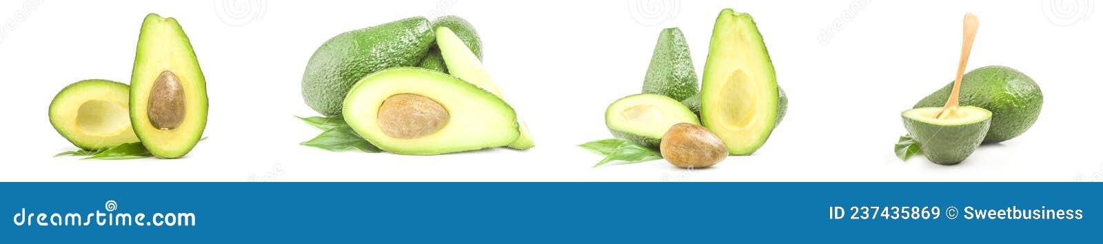 Collage of Fresh Avocados Isolated on a White Background Cutout Stock ... Collage of Fresh Avocados Isolated on a White Background Cutout Stock ...