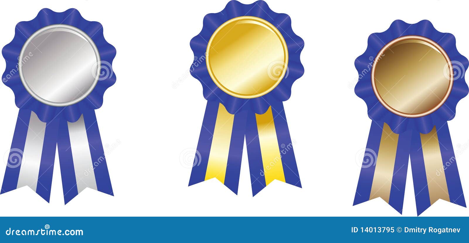 Set award ribbons stock vector. Illustration of success - 14013795