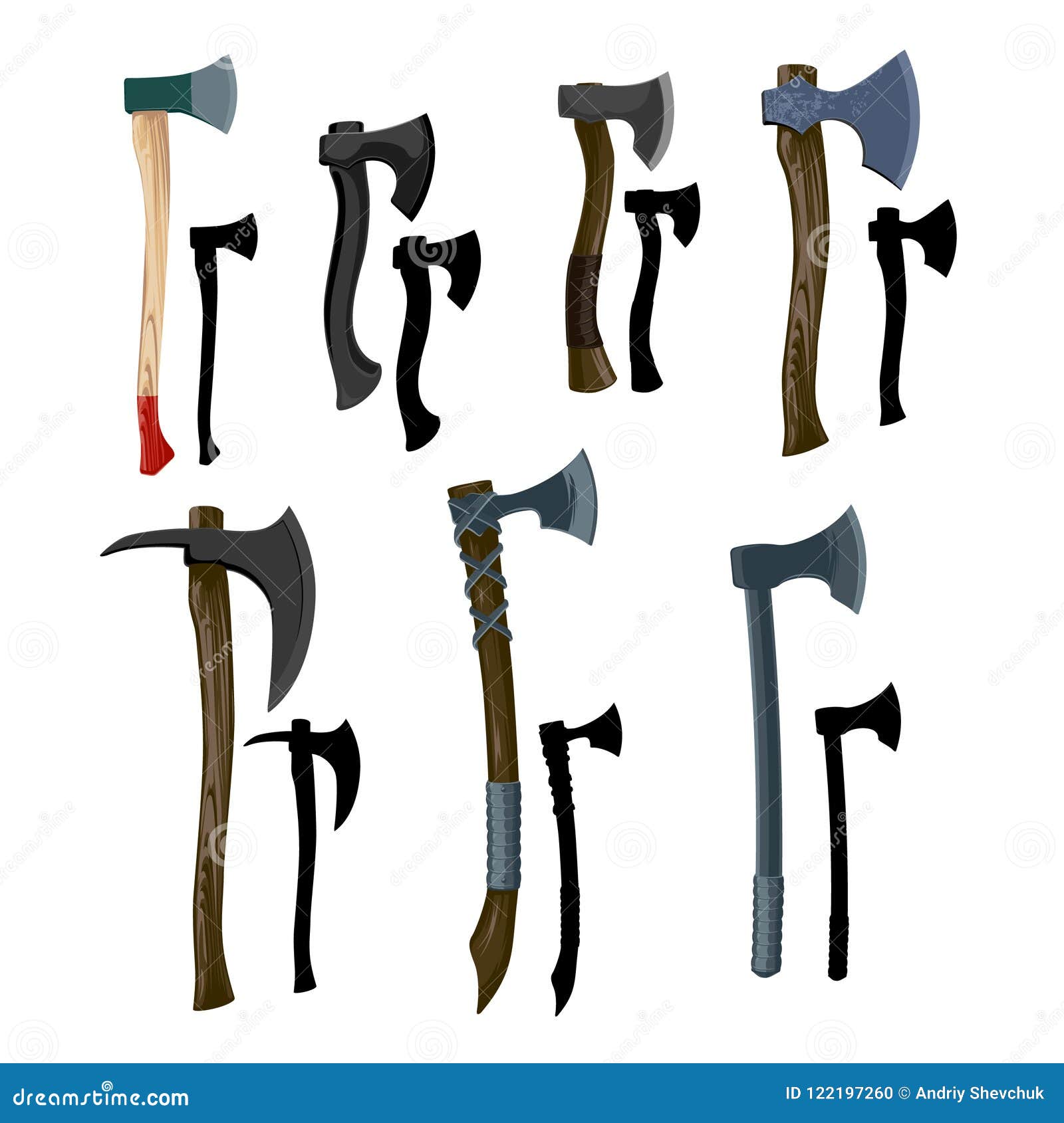 Set of Ax - Vector Illustration. Ax Tools Stock Vector - Illustration ...
