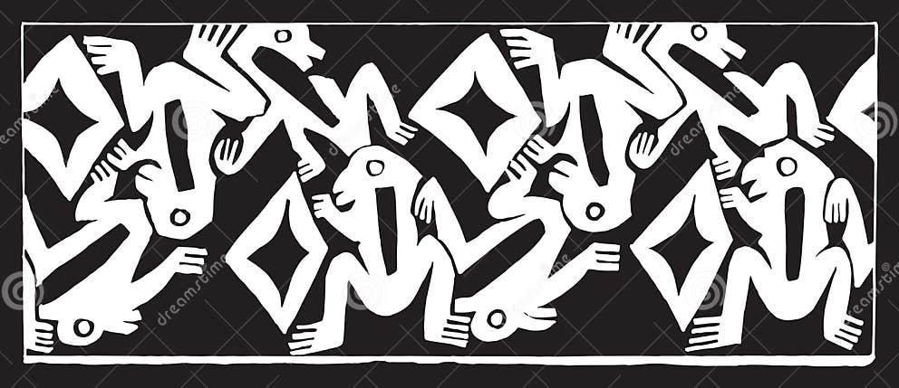 Ancient Mexican Design. Set of Aztec Labels and Elements. Vector Set ...