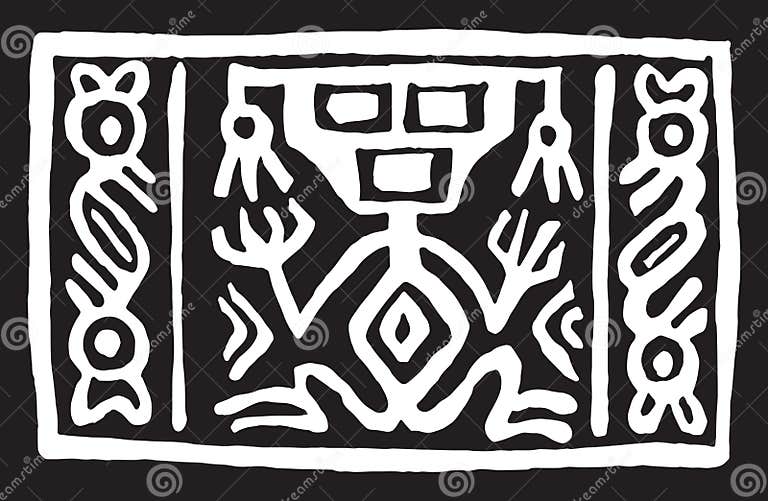Ancient Mexican Design. Set of Aztec Labels and Elements. Vector Set ...