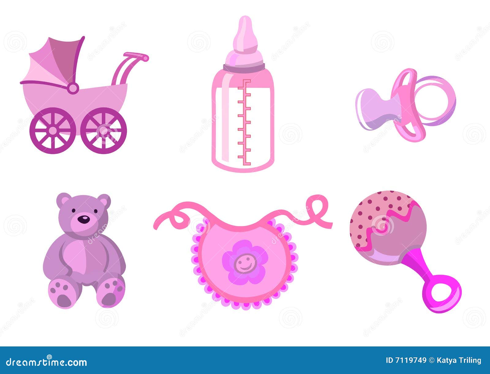 Set of baby icons stock vector. Illustration of babies - 7119749