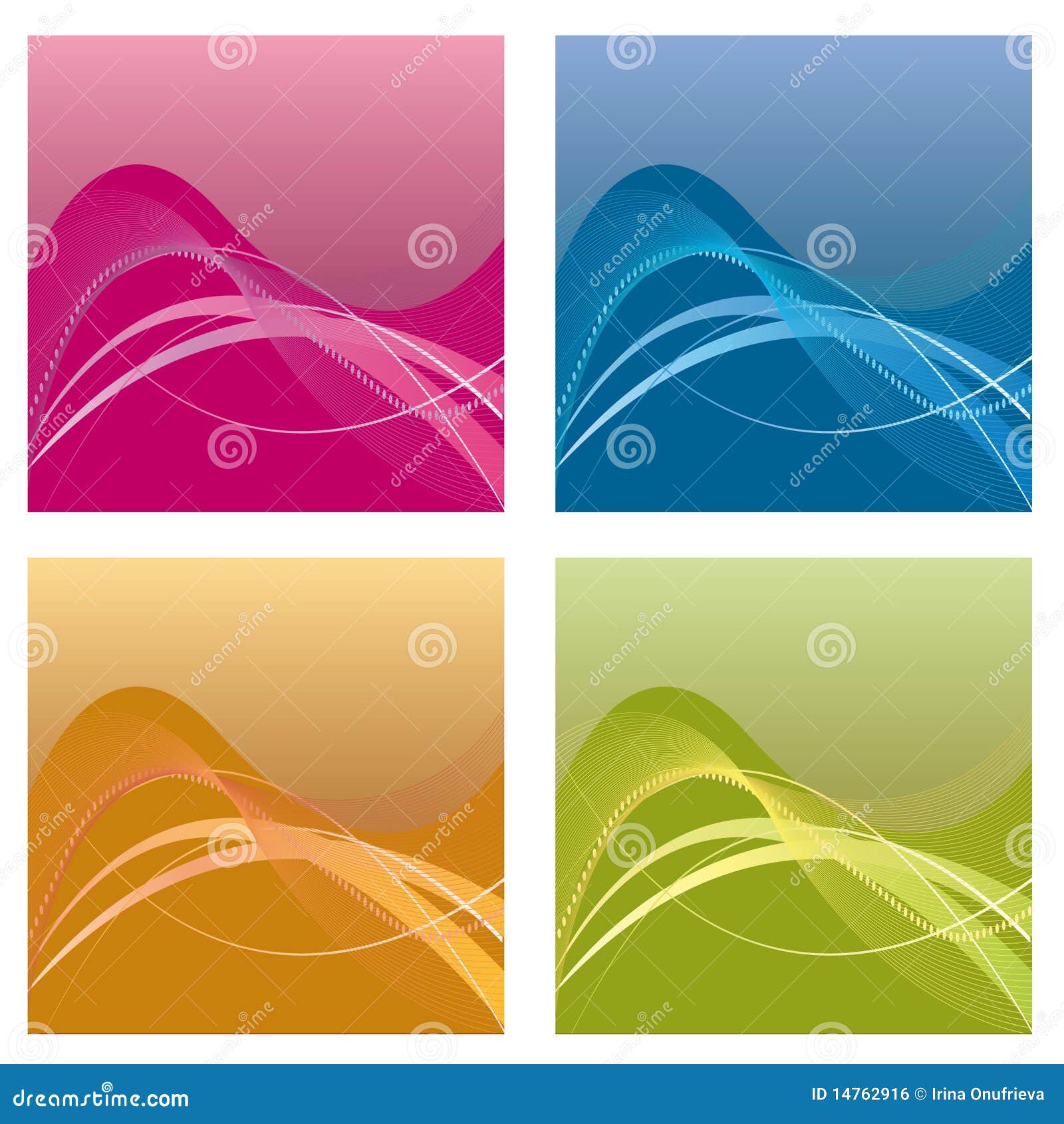 A set of backgrounds stock vector. Illustration of ornate - 14762916