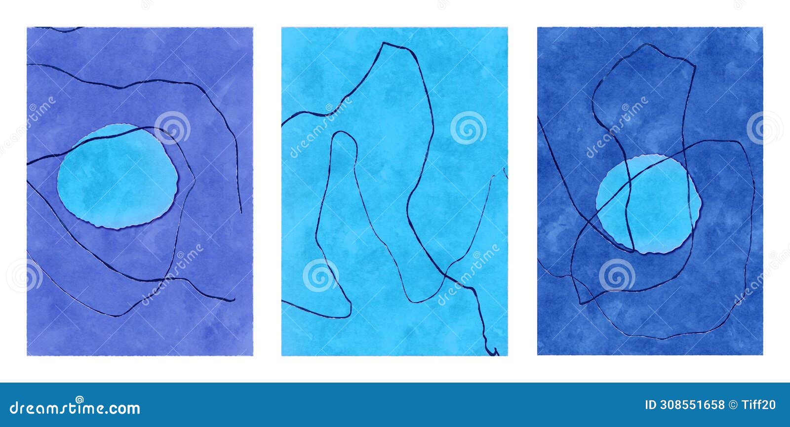 A Set of Backgrounds with an Abstract Pattern. Paper Applique Stock ...