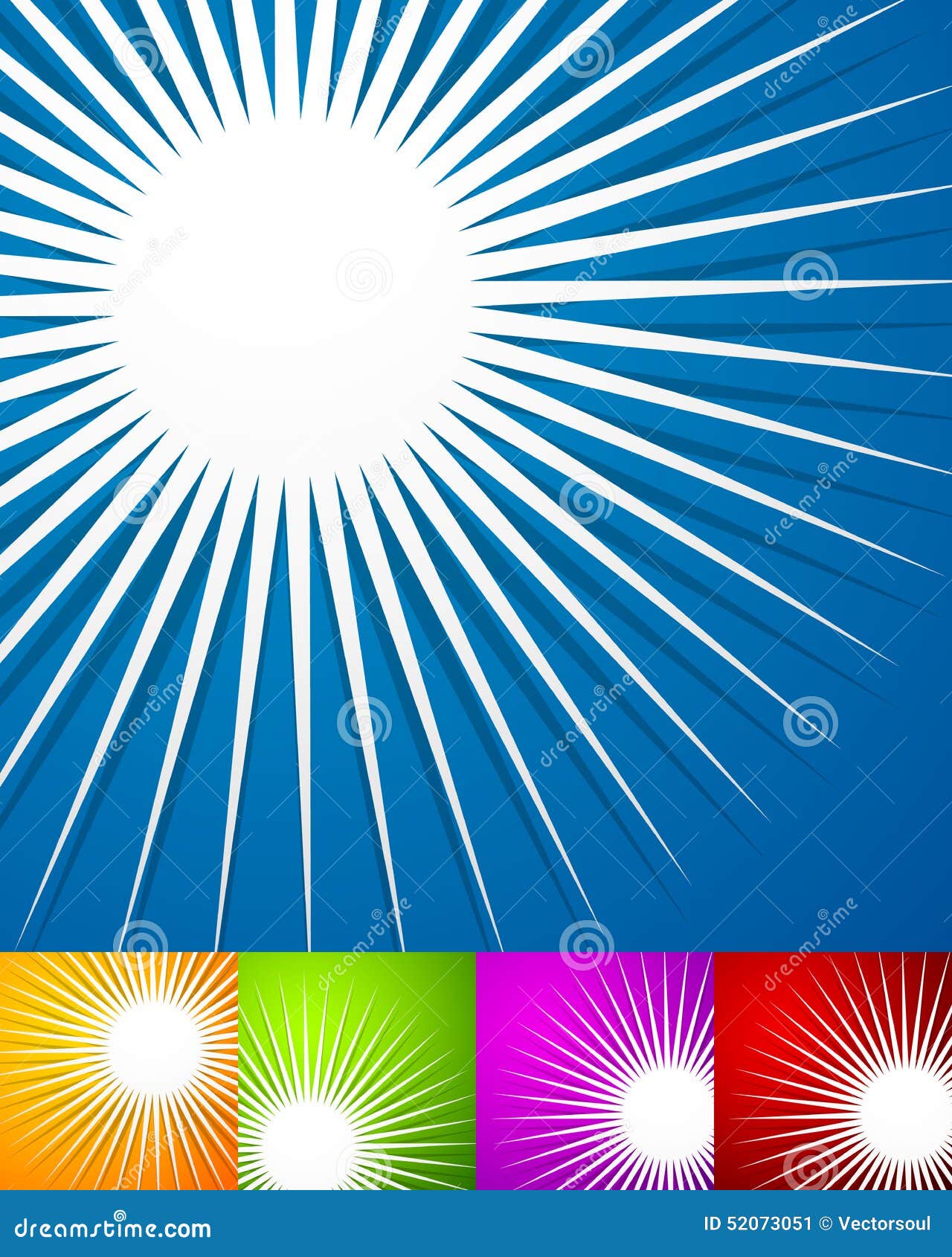 Set of Backgrounds with Abstract Spiky Shapes Stock Vector ...