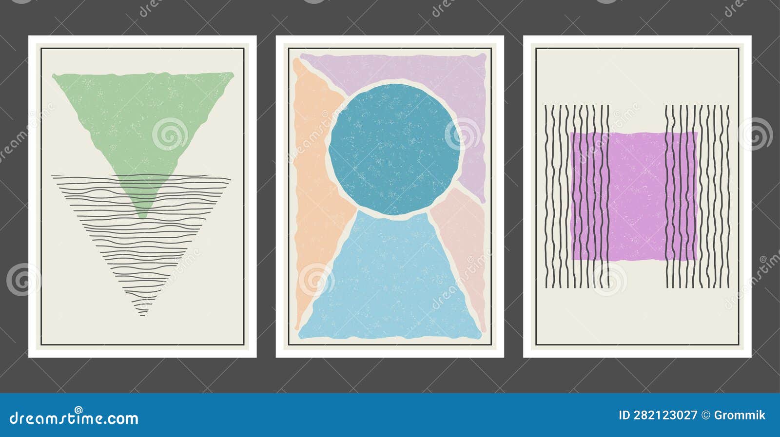 Set of Backgrounds for Interior Design, Poster and Prints Stock Vector ...