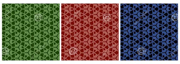 Set of 3 Backgrounds. Pattern on a Solid Background Stock Vector ...