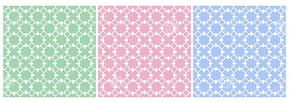 Set of 3 Backgrounds. Pattern on a Solid Background Stock Vector ...