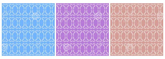 Set of 3 Backgrounds. Pattern on a Solid Background Stock Vector ...