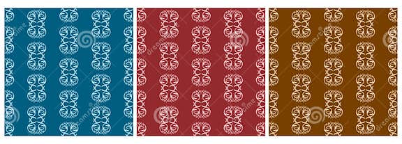 Set of 3 Backgrounds. Pattern on a Solid Background Stock Vector ...