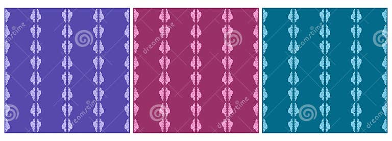 Set of 3 Backgrounds. Pattern on a Solid Background Stock Vector ...