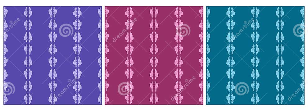 Set of 3 Backgrounds. Pattern on a Solid Background Stock Vector ...
