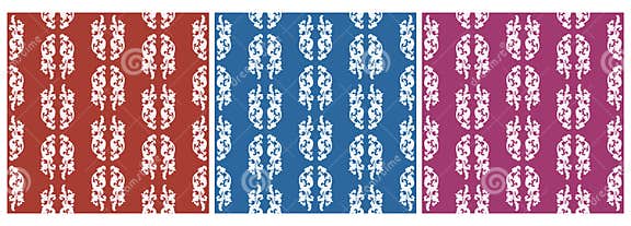 Set of 3 Backgrounds. Pattern on a Solid Background Stock Vector ...