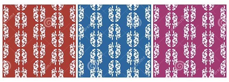 Set of 3 Backgrounds. Pattern on a Solid Background Stock Vector ...