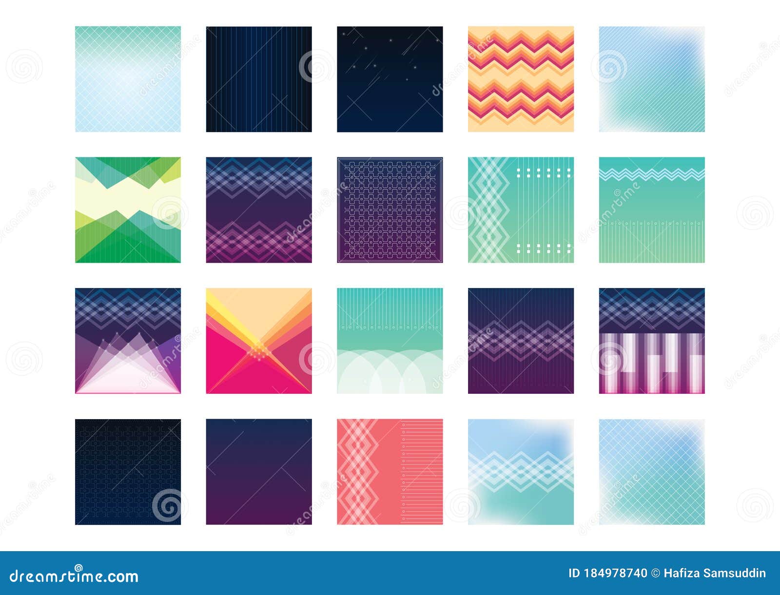 Set of Backgrounds. Vector Illustration Decorative Design Stock Photo ...