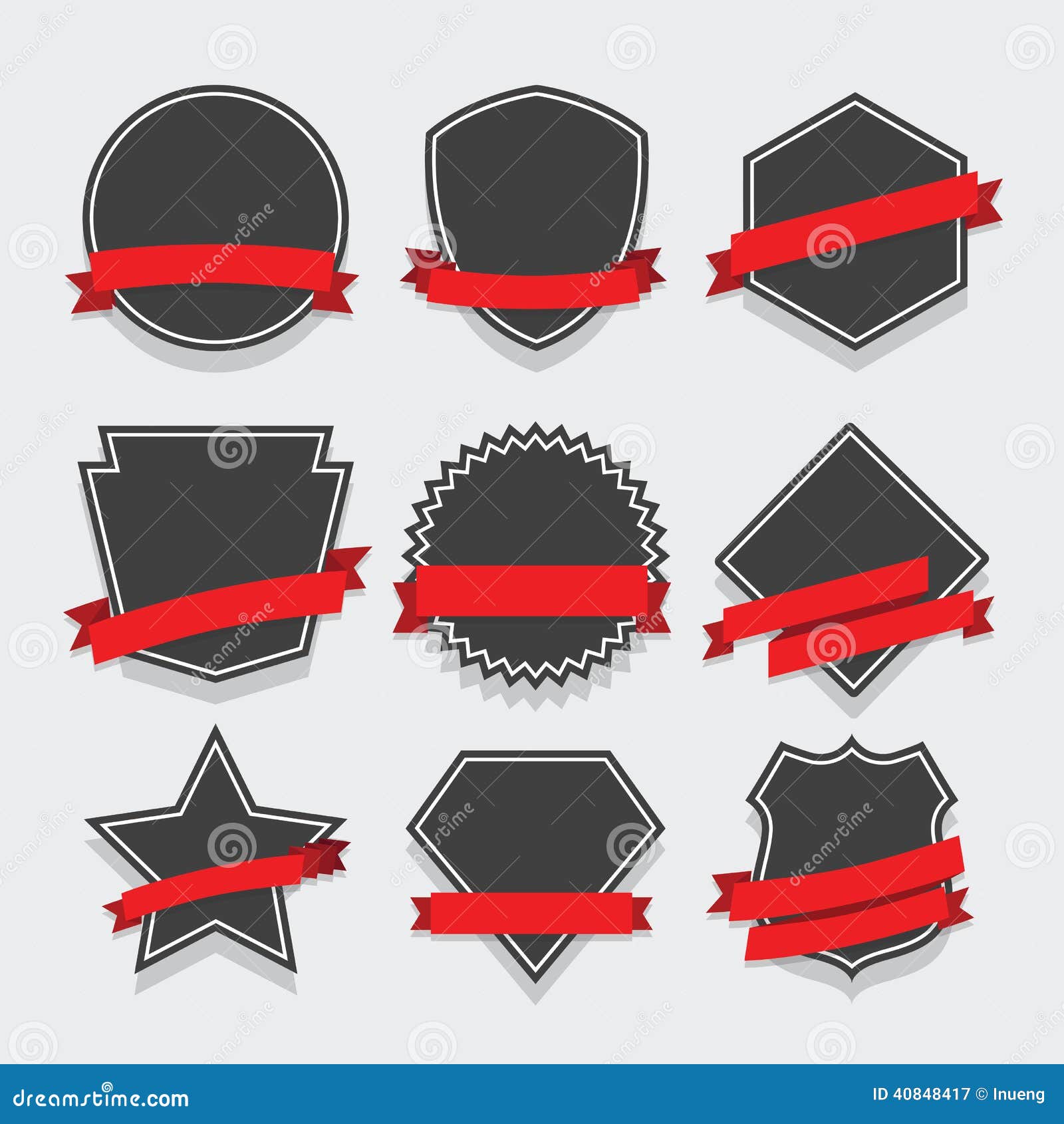 Set of Badge and Labels. stock vector. Illustration of label - 40848417