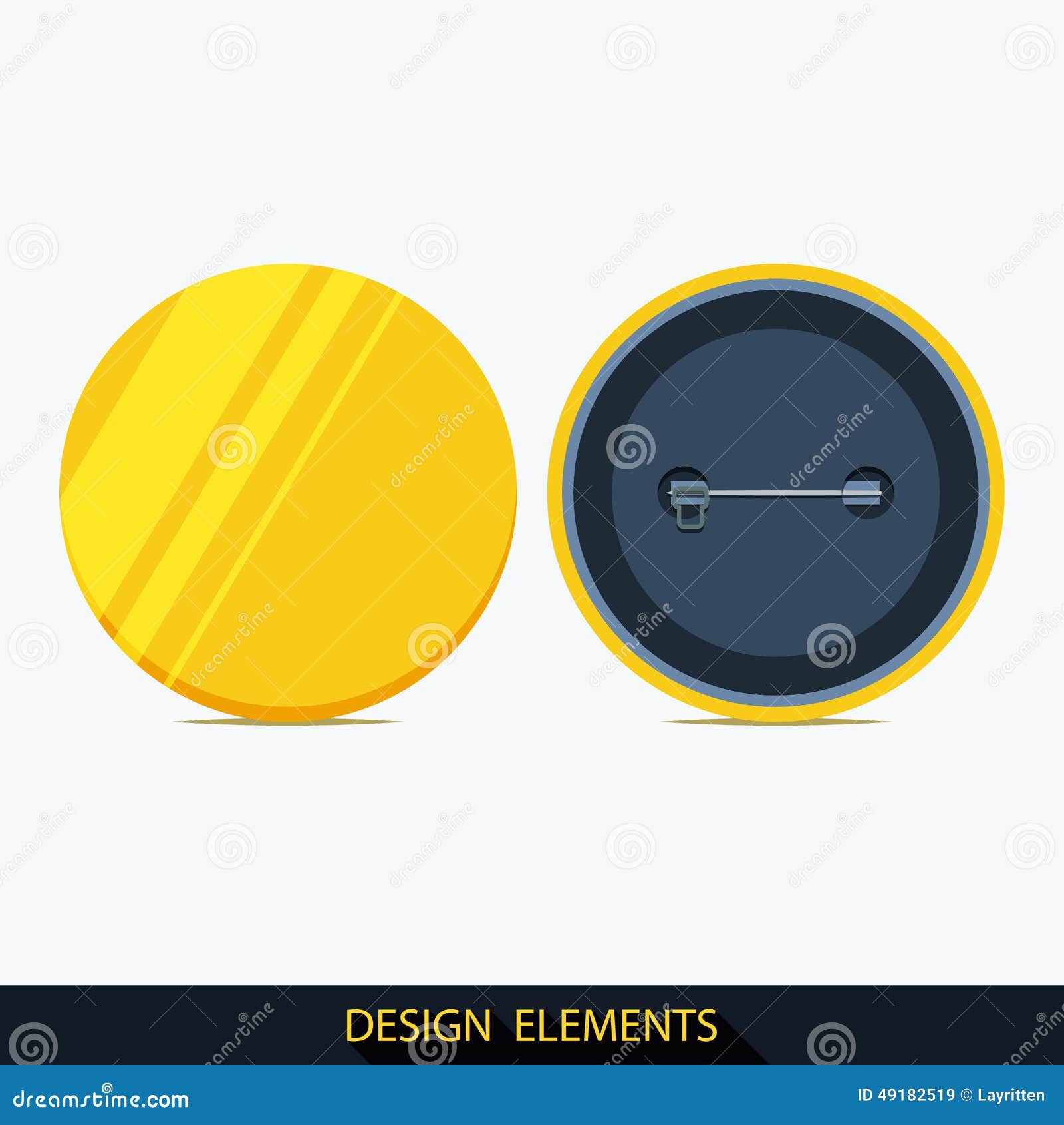 Set of Badges in Flat Style Stock Vector - Illustration of badge, back ...