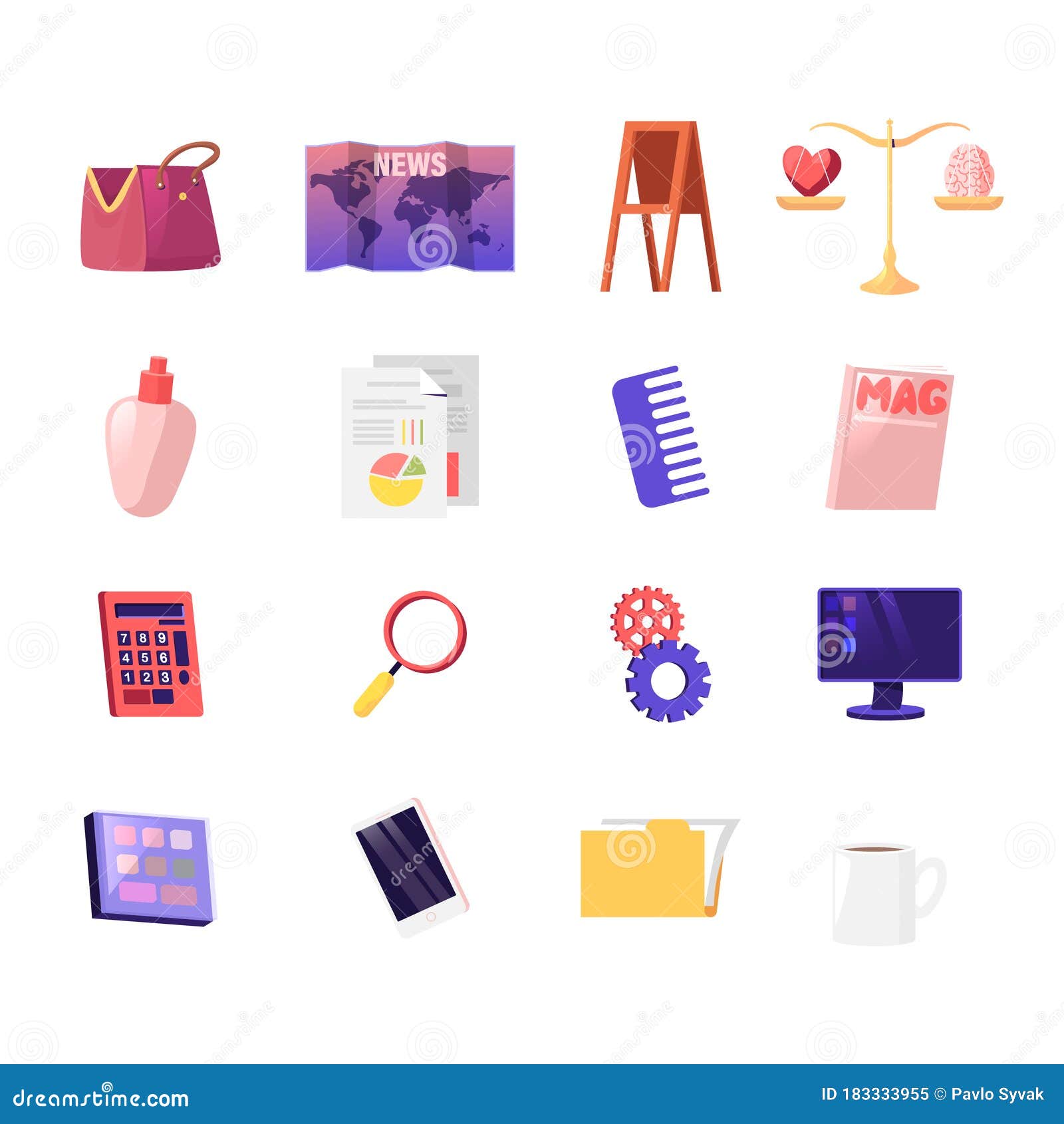 Analysis Of Documents And Artifacts Concept Icon Cartoon Vector | CartoonDealer.com #211673211