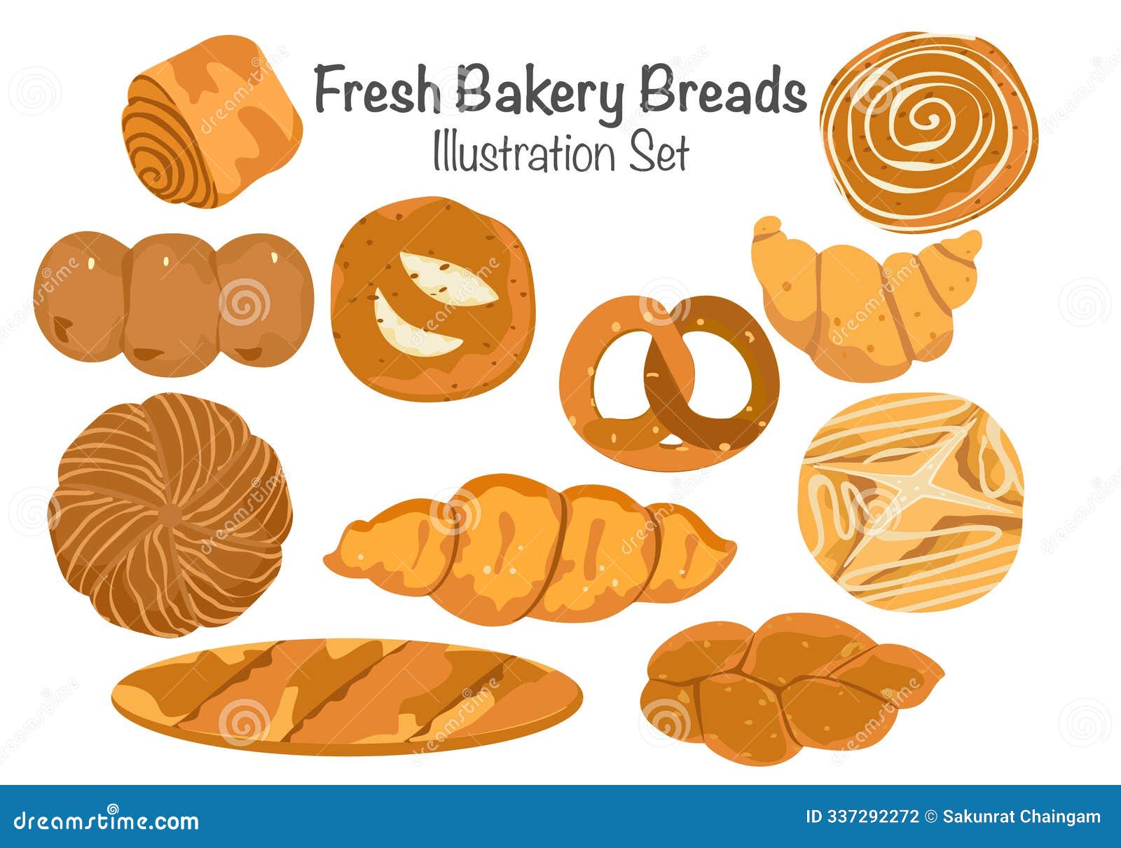 Bakery And Breads Frame Background Template For Menu Design And Poster ...
