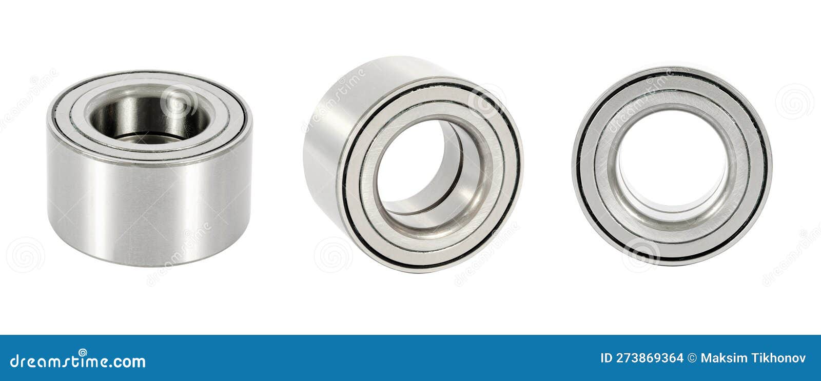 Bearings Of Different Types, Micrometer, Caliper And Ruler On The ...