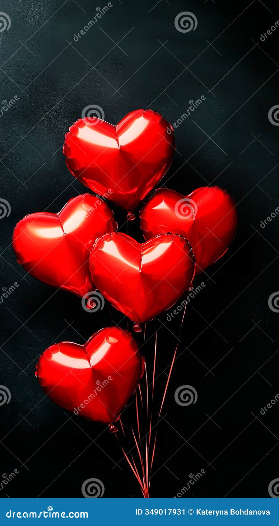 Set of Balloons. Generated by Artificial Intelligence. Stock Image ...