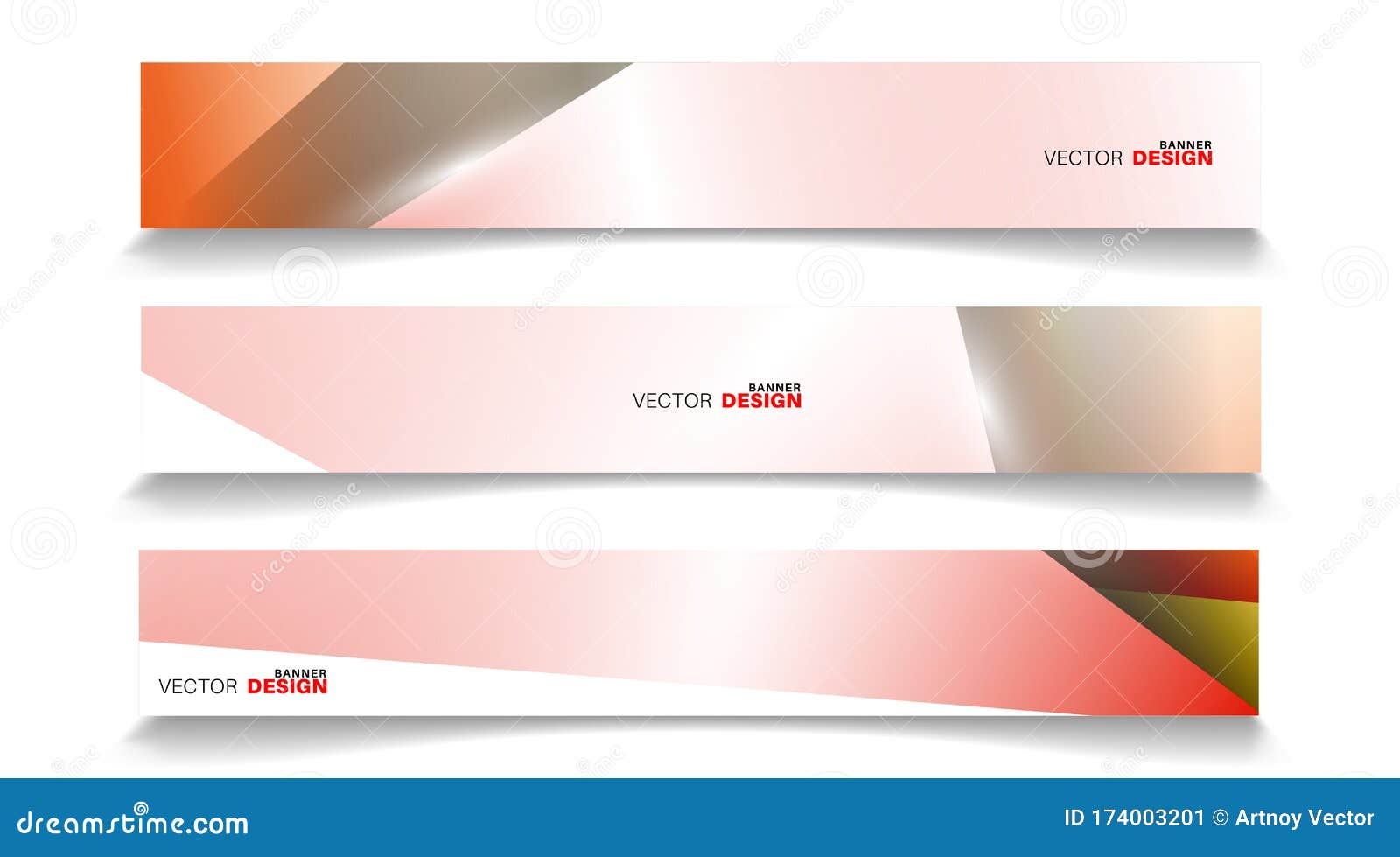 Set Banner Abstract Background . Vector Editable for Your Design Stock ...