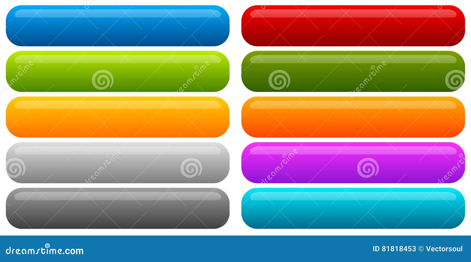 Set of Banner, Button Background. Horizontal Rectangular Buttons Stock ... Set of Banner, Button Background. Horizontal Rectangular Buttons Stock ...