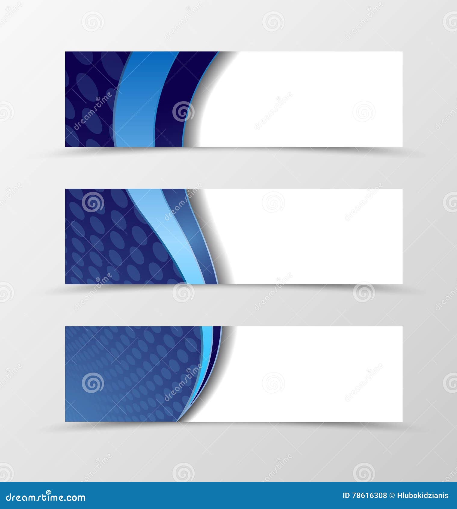 Set of Banner Circle Grid Design Stock Illustration - Illustration of ...