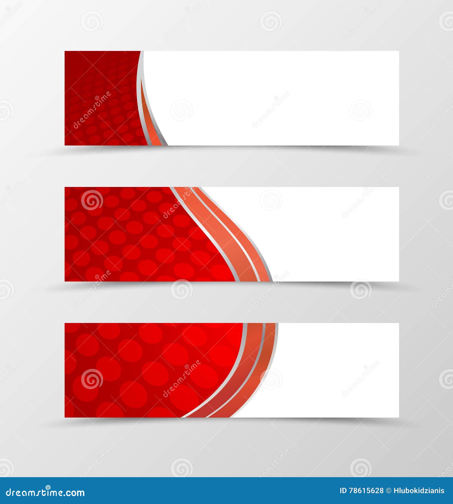 Set of Banner Circle Grid Design Stock Vector - Illustration of ...