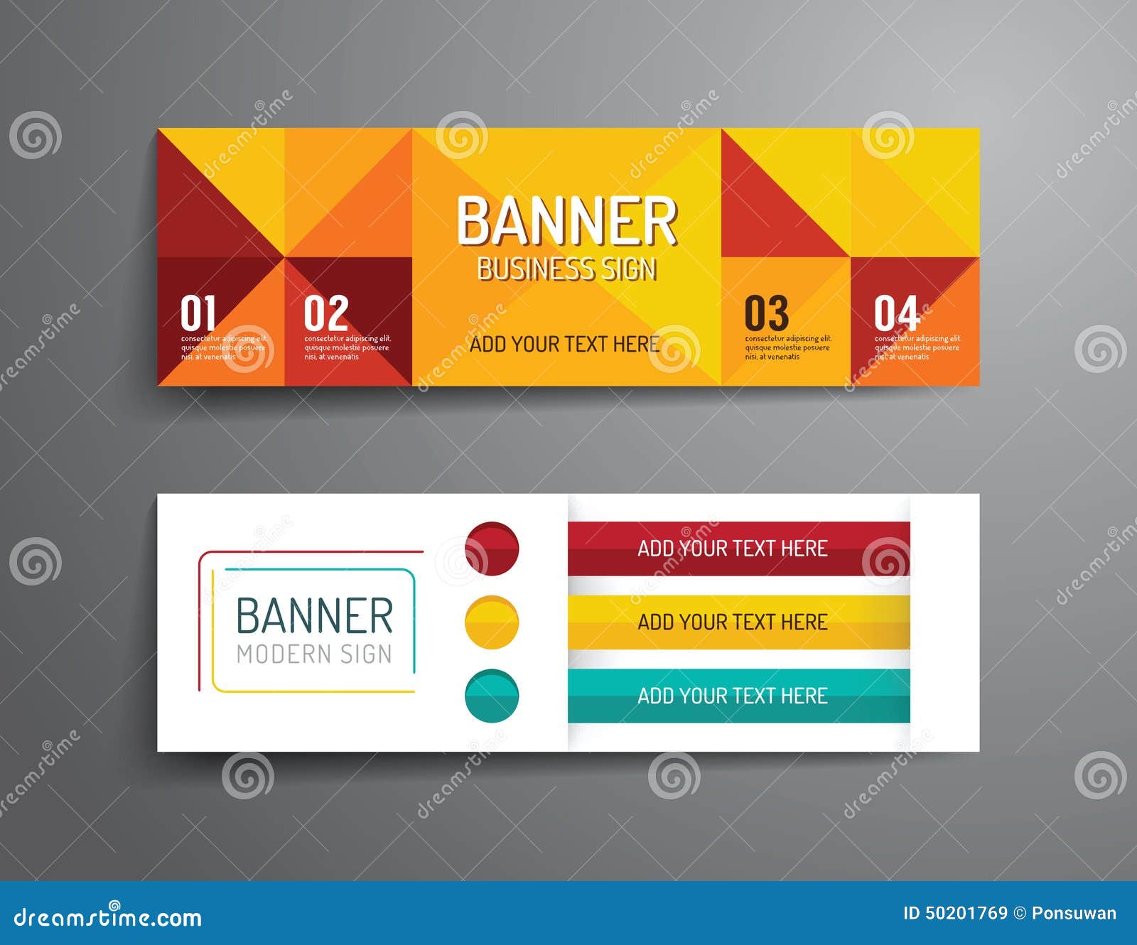 Set of Banner Template Vector Design.graphic or Website Layout. Stock ...