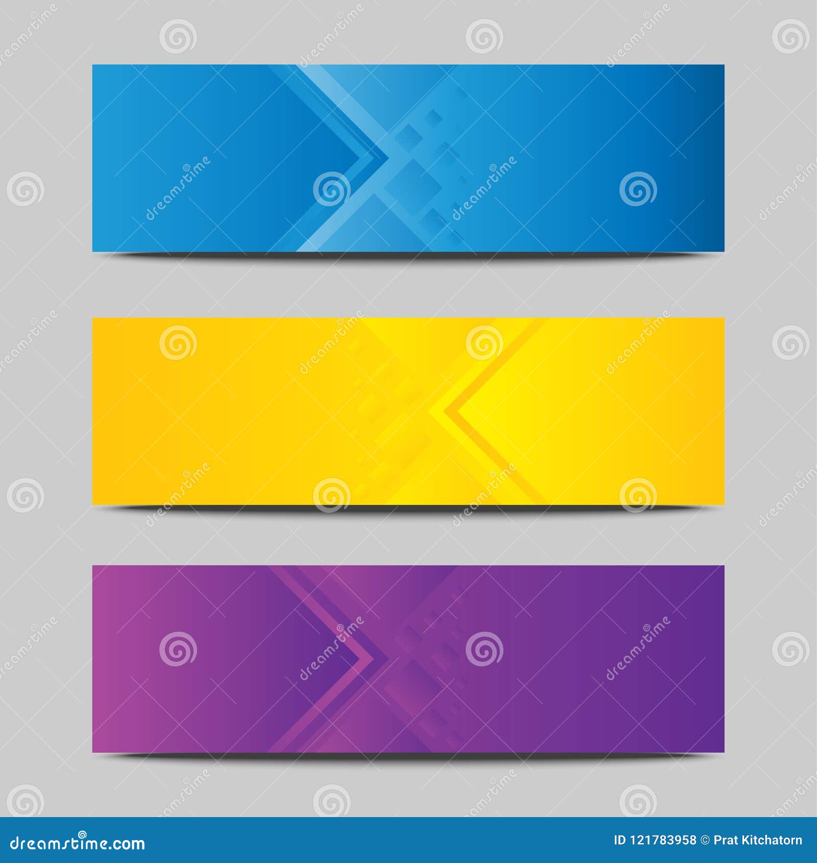 Set banner template web stock vector. Illustration of orange - 121783958