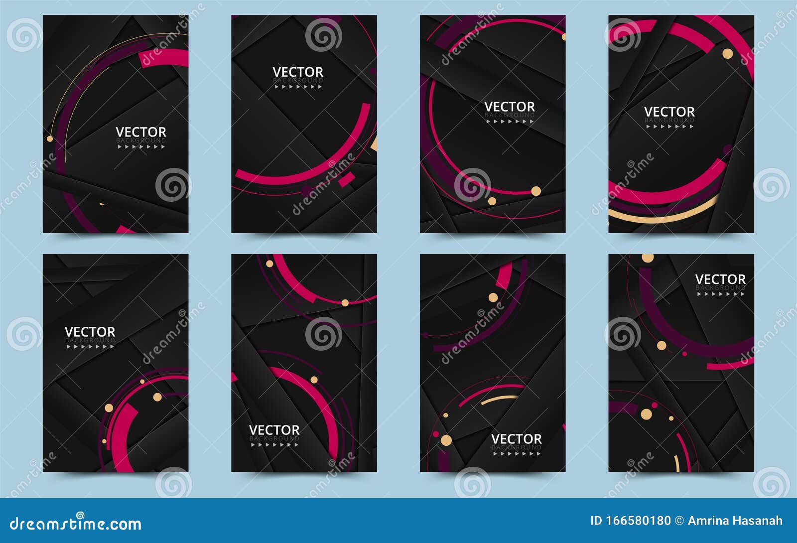 Set of Banner Templates. Bright Modern Abstract Design Stock Vector ...