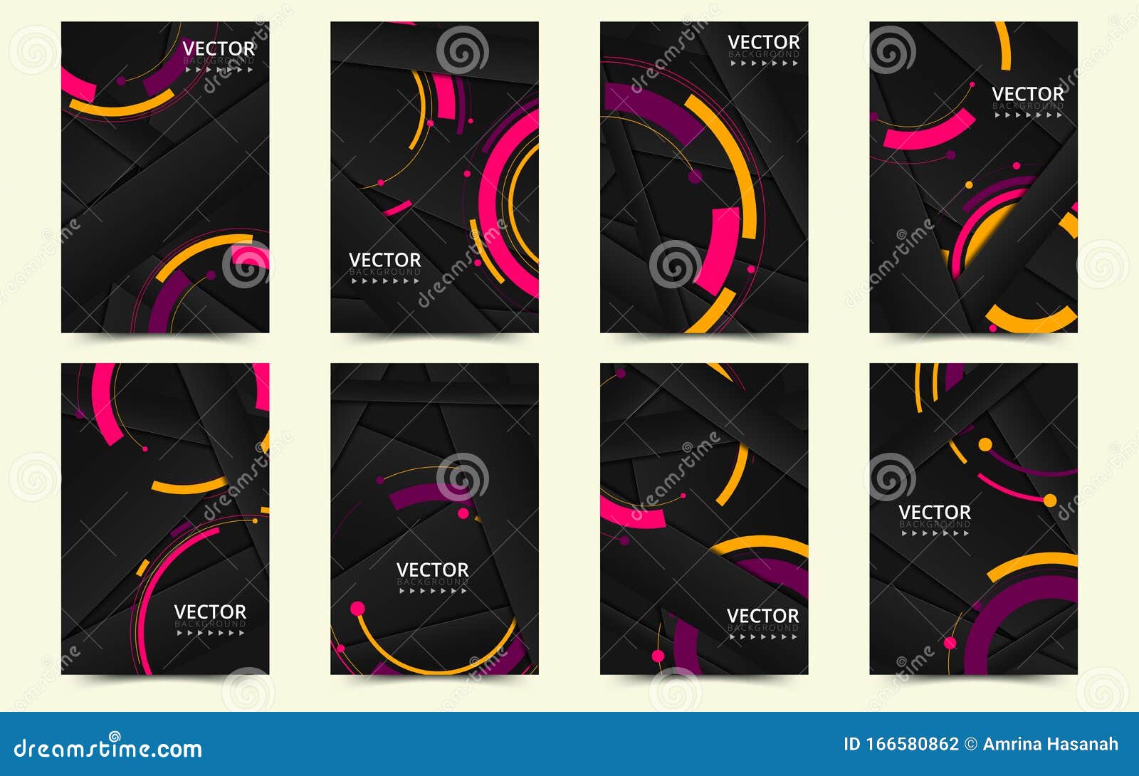 Set of Banner Templates. Bright Modern Abstract Design Stock Vector ...