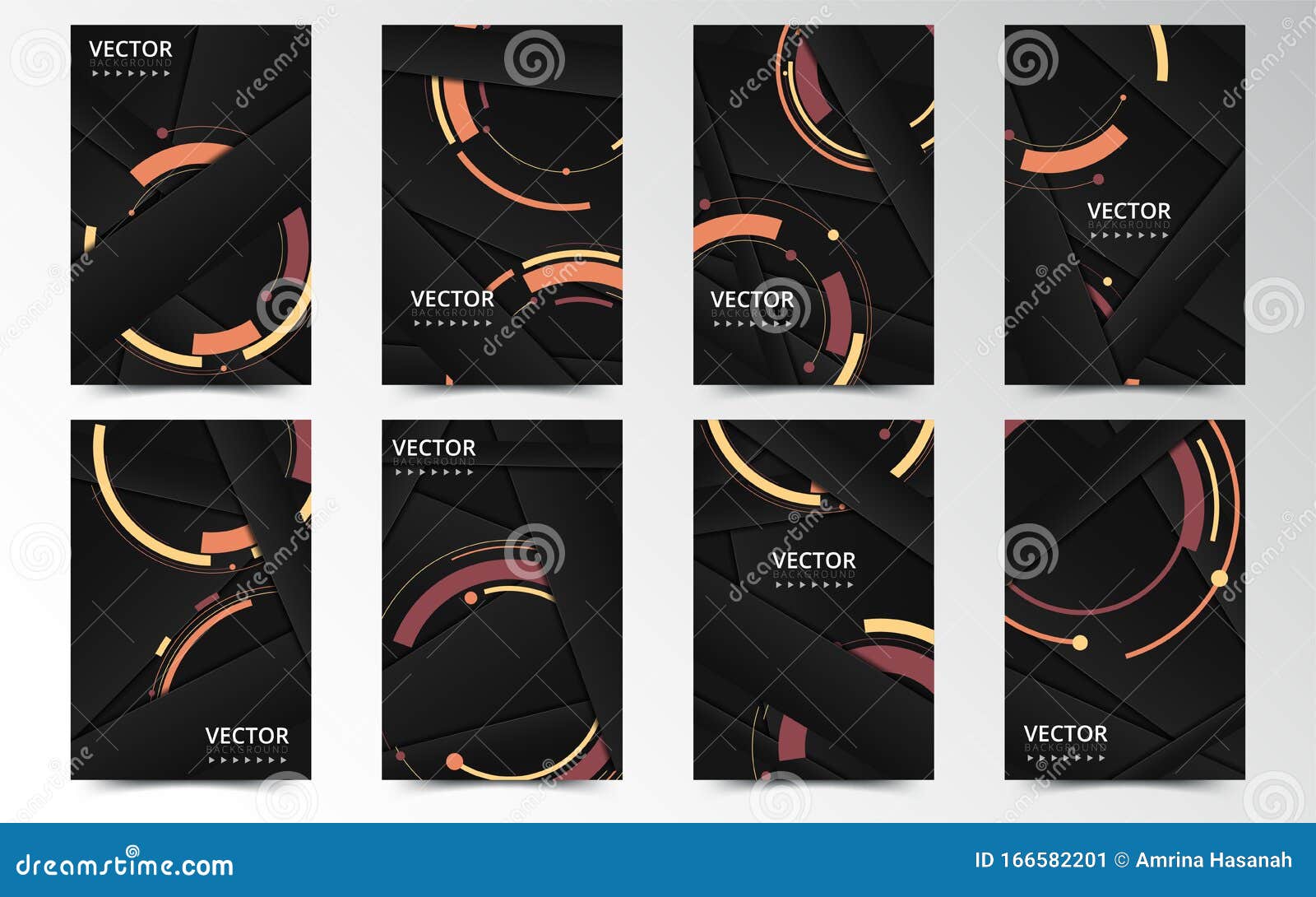 Set of Banner Templates. Bright Modern Abstract Design Stock Vector ...