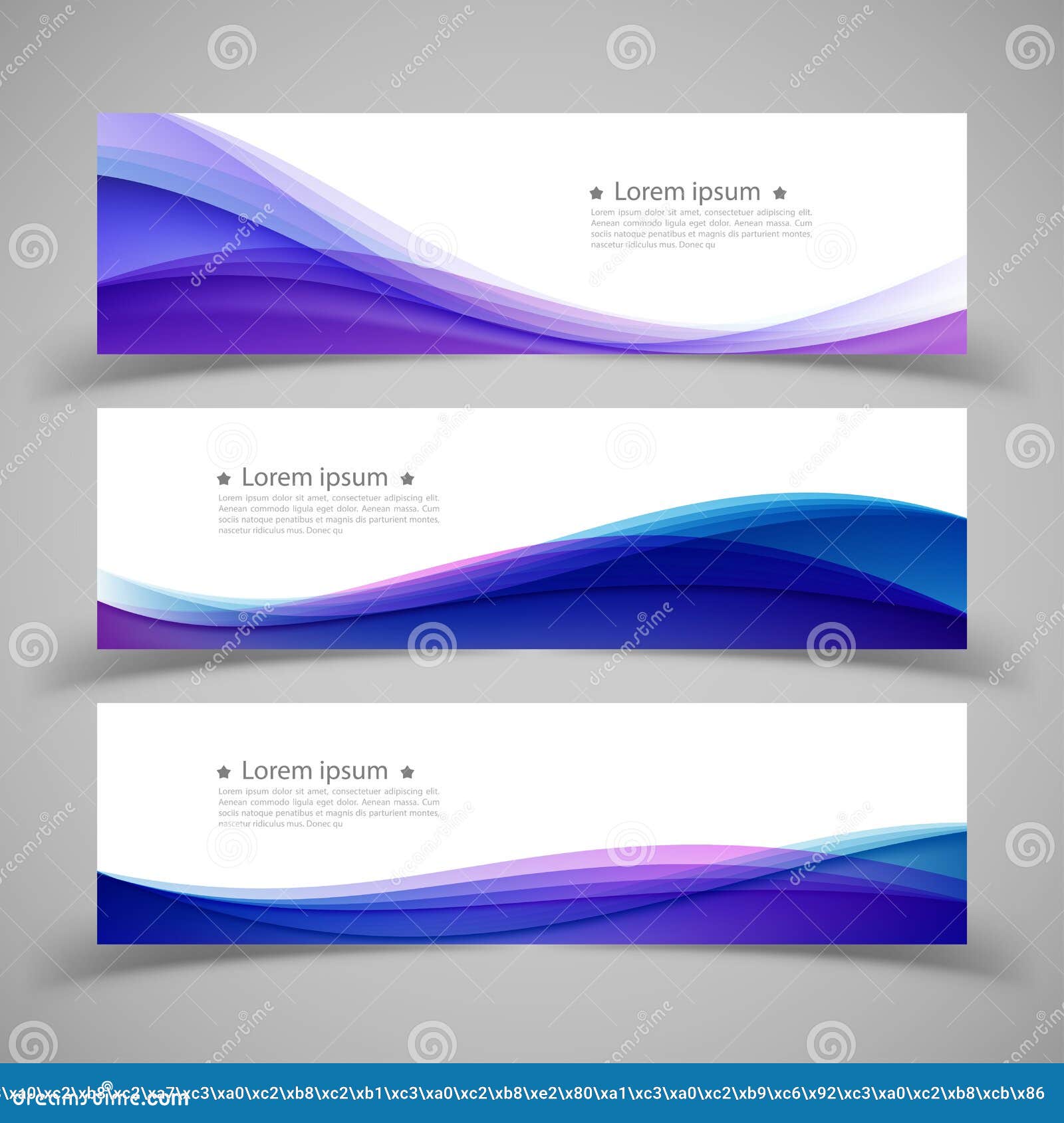 Set of Banner Templates. Vector Illustration. Stock Vector ...
