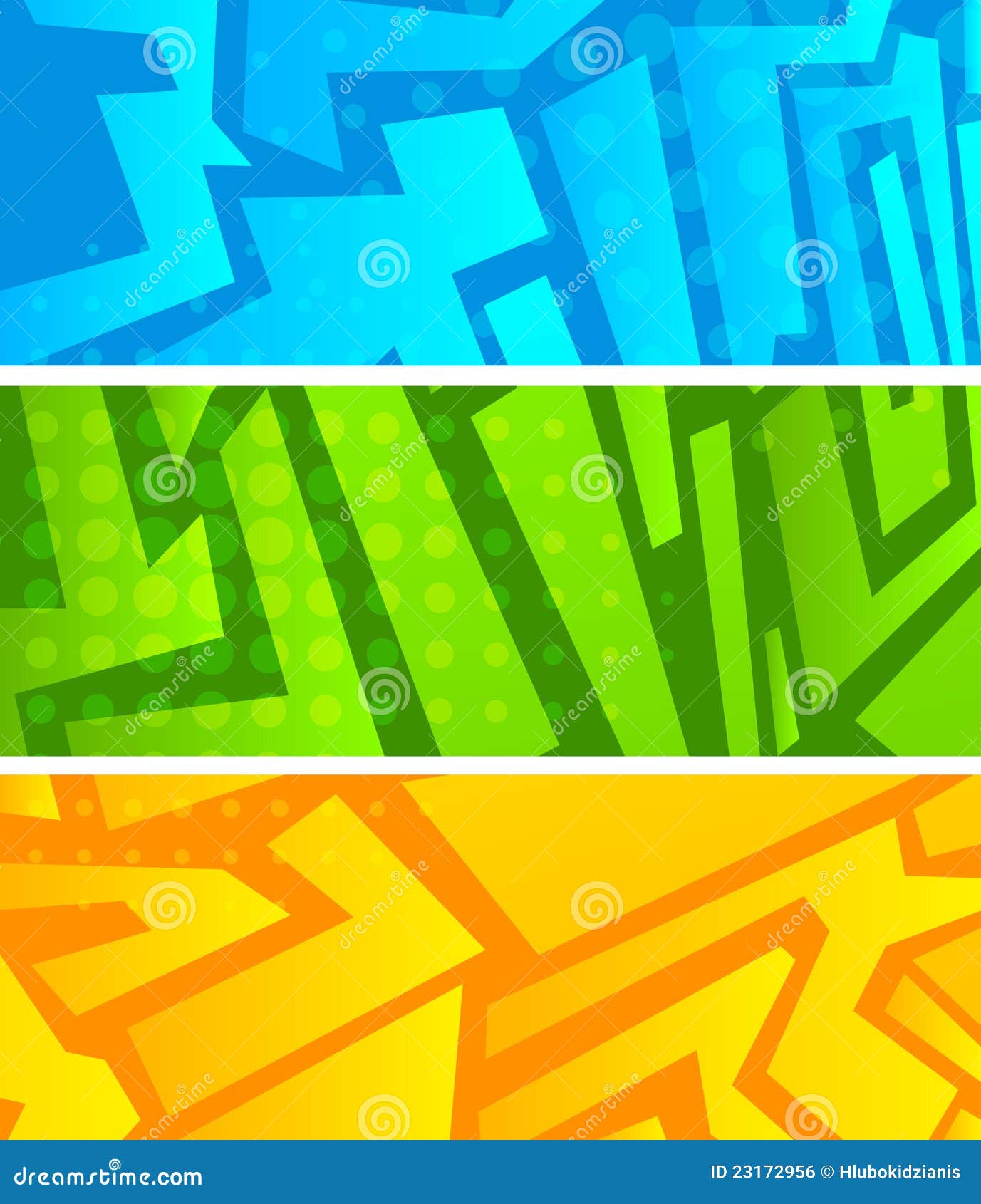 Set of banners stock vector. Illustration of perspective - 23172956
