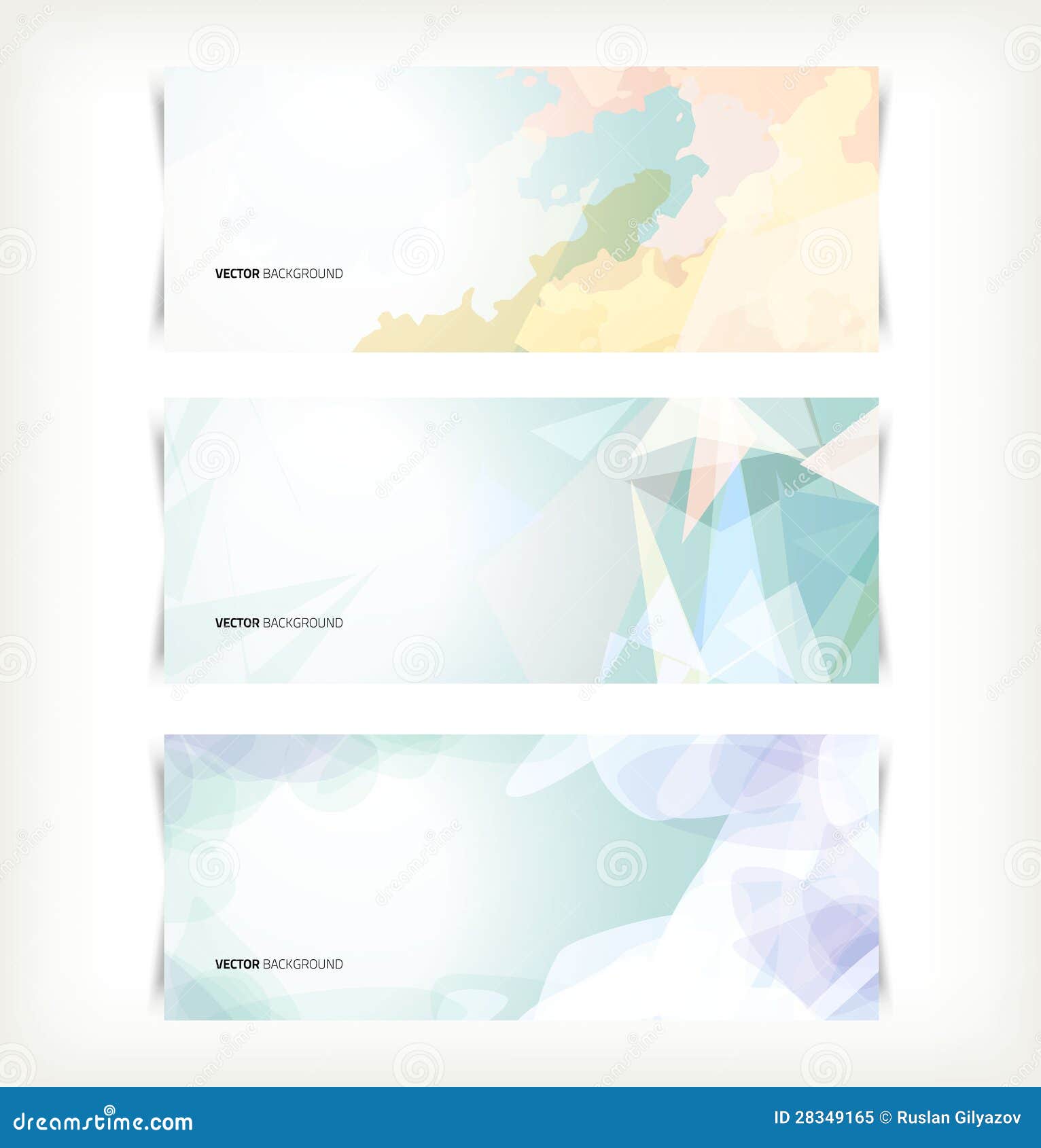 Set of Banners. Abstract Background Stock Vector - Illustration of ...