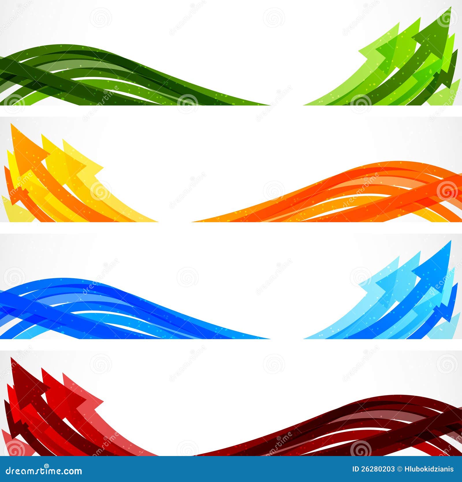 Set of banners with arrows stock vector. Illustration of beauty - 26280203