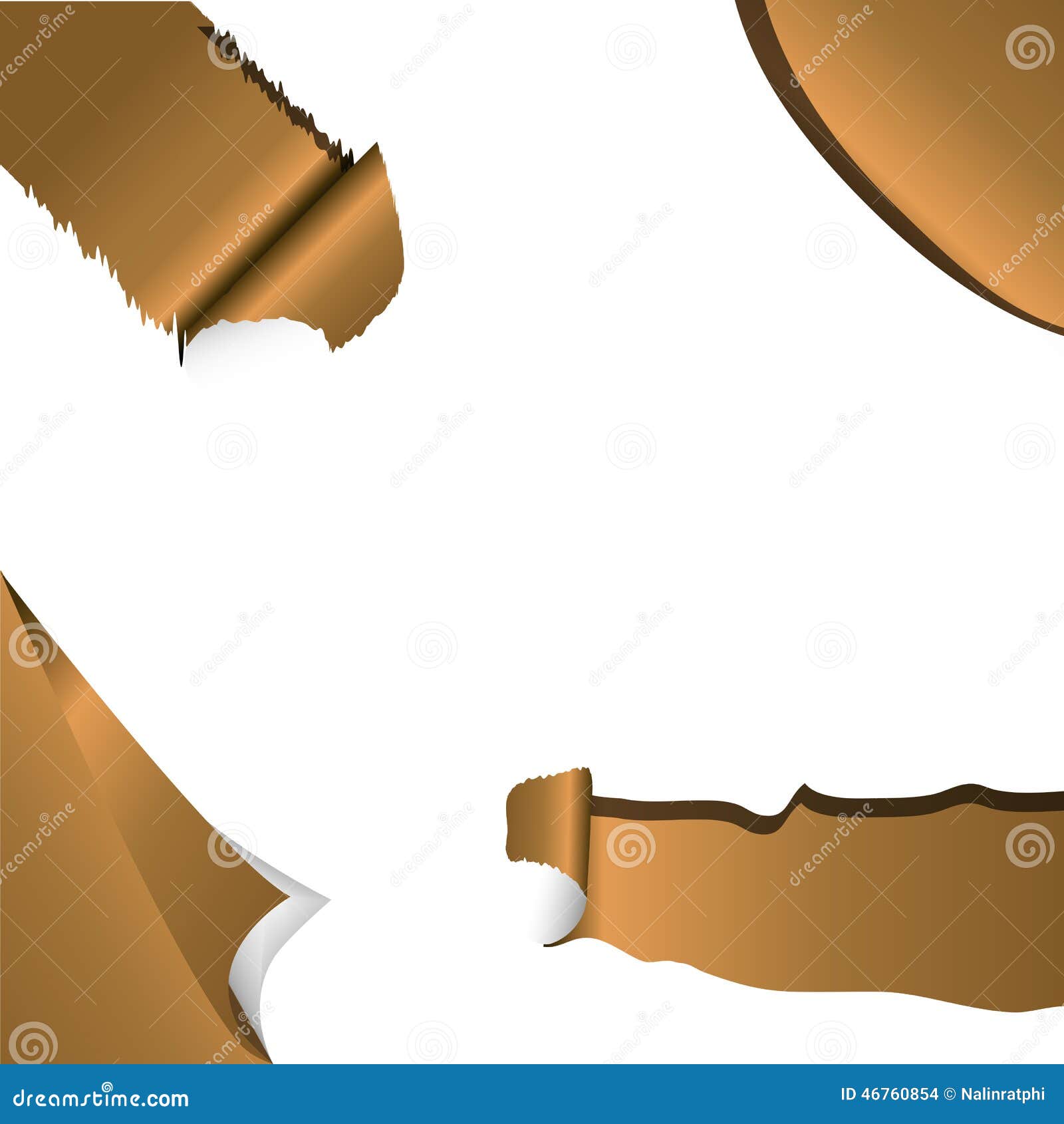 Set of Banners with Corner Style Stock Vector - Illustration of curled ...