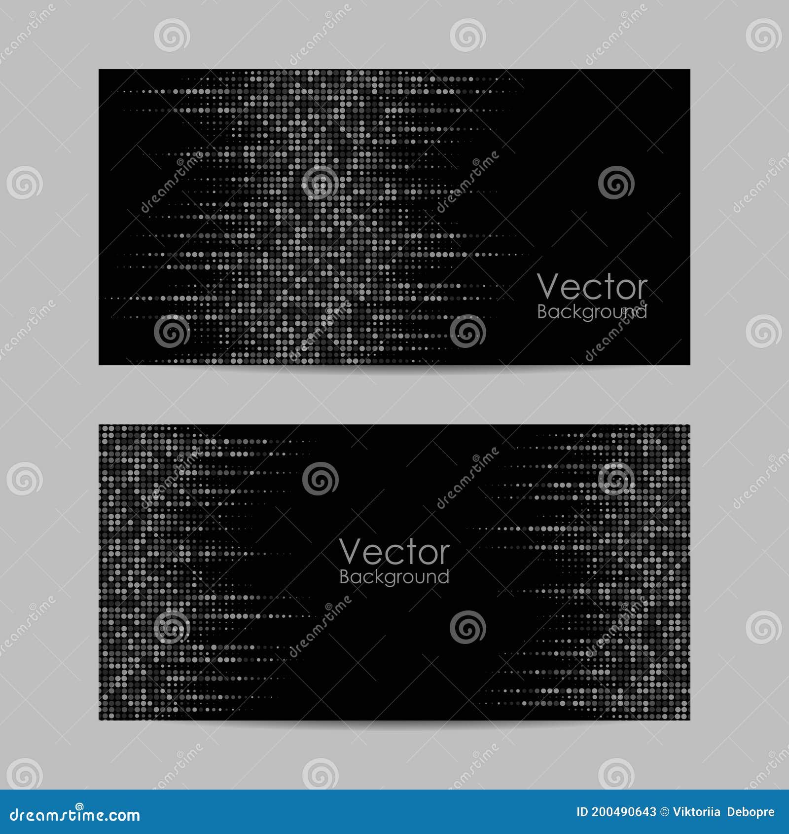 Set of Banners with Dots. Vector Illustration Stock Vector ...