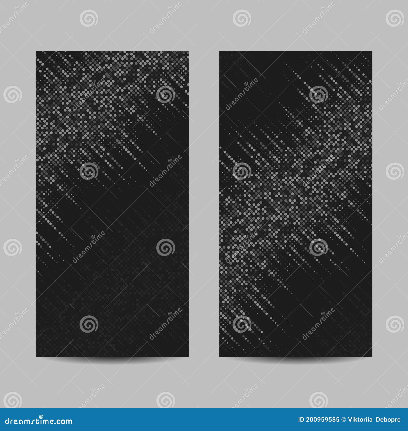 Set of Banners with Dots. Vector Illustration Stock Vector ...