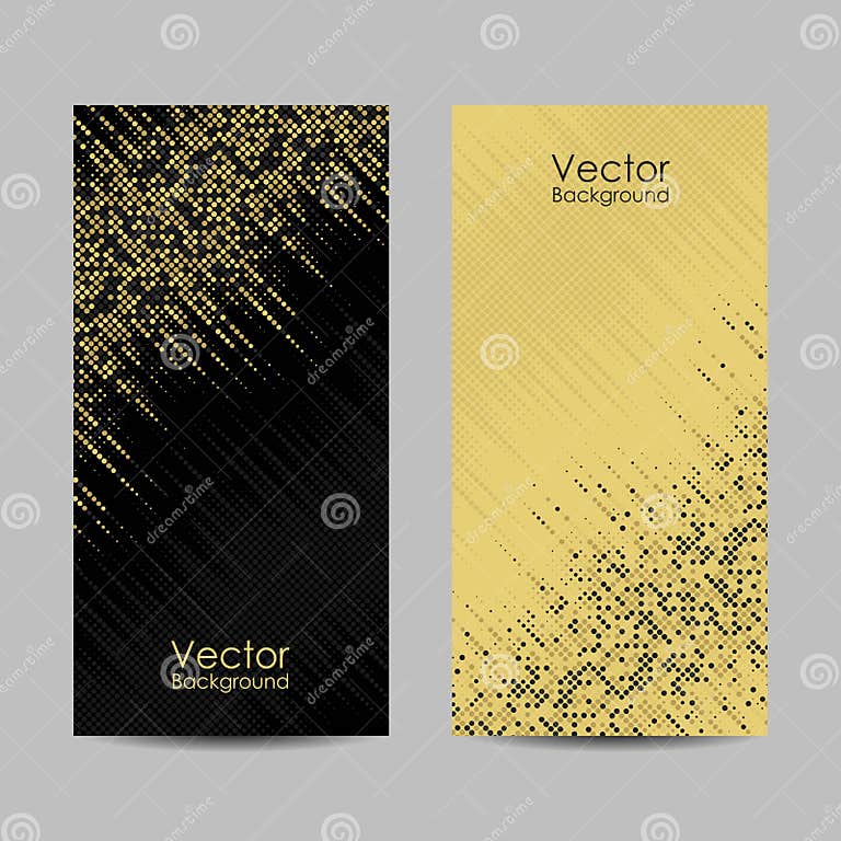 Set of Banners with Dots. Vector Illustration Stock Vector ...