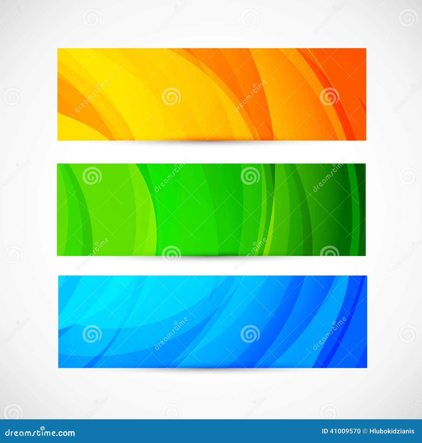 Set of banners stock vector. Illustration of color, decoration - 41009570