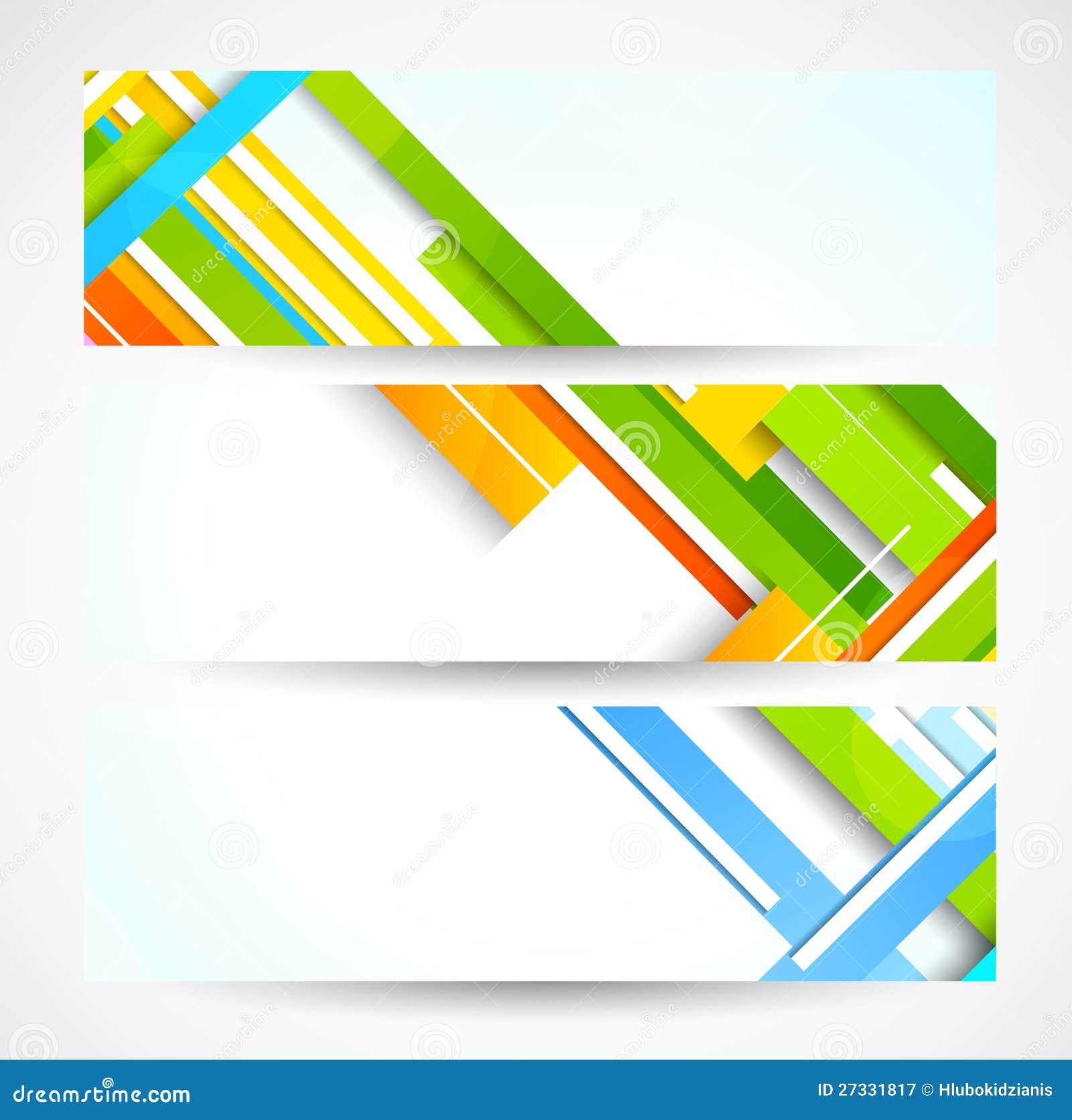 Set of banners with lines stock vector. Illustration of concept - 27331817